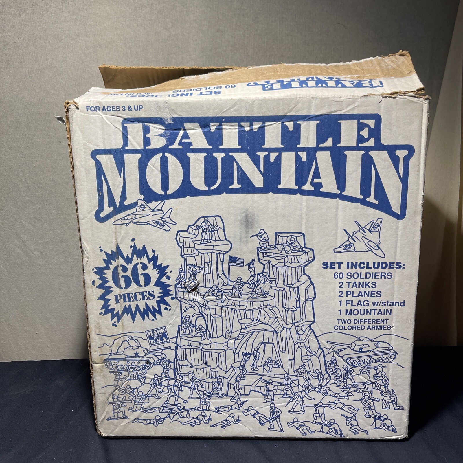 Vintage Tim Mee Toy 5740 Army Battle Mountain Playset 1980s USA | eBay