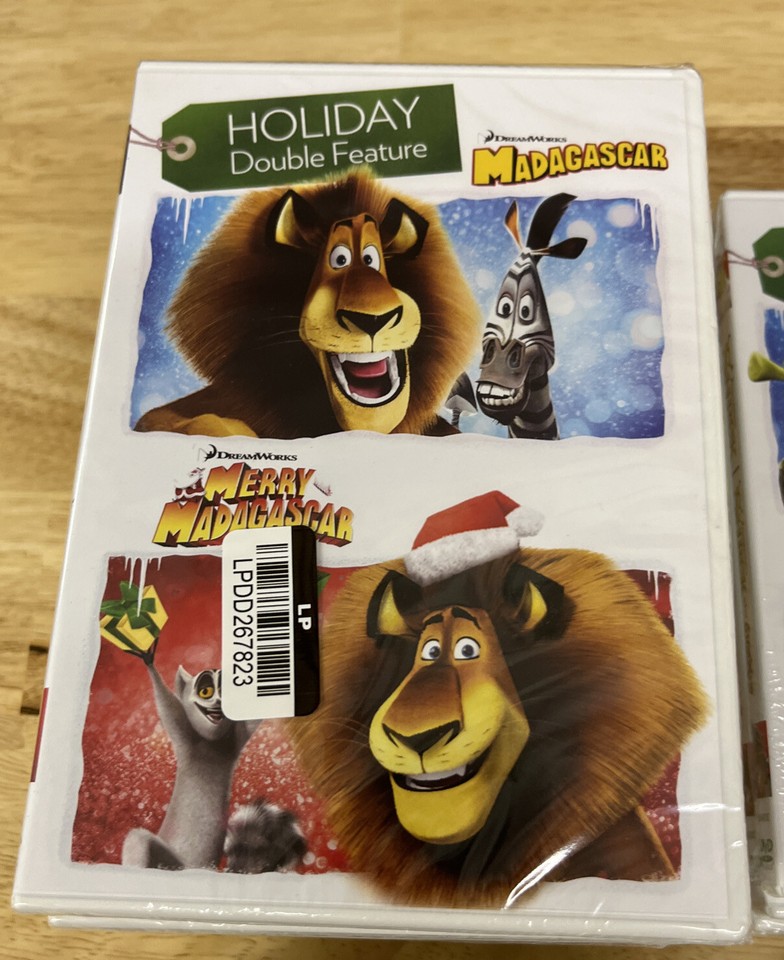 20 Holiday Double Feature DVD DVDs NEW Madagascar Shrek Kung Fu Panda ...
