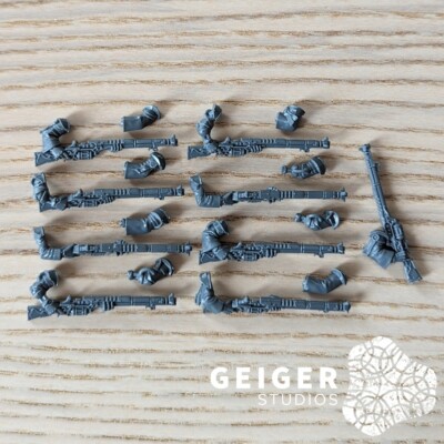 Warhammer 40K AdMech | Skitarii Vanguard Ranger | Galvanic Rifle 9x Set ...