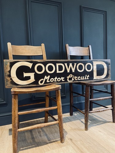 Goodwood sign vintage wooden revival motor circuit motorsport signs ...