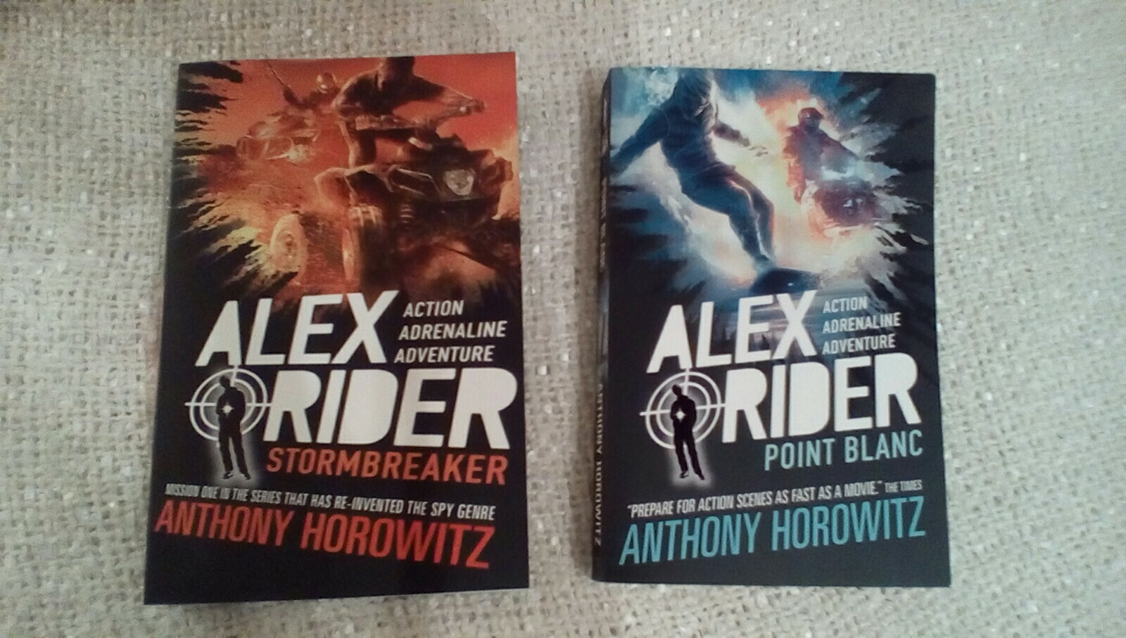 2 Alex Rider Kids Adventure books Stormbreaker Point Blanche Anthony ...