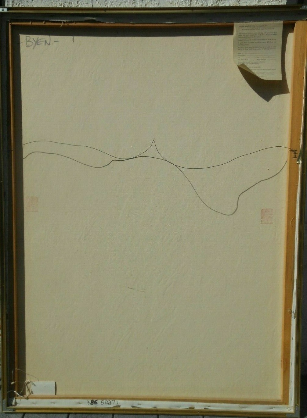 1983 Helle Hamilton Abstract Painting 48" X 36" East Park Gallery Oil ...