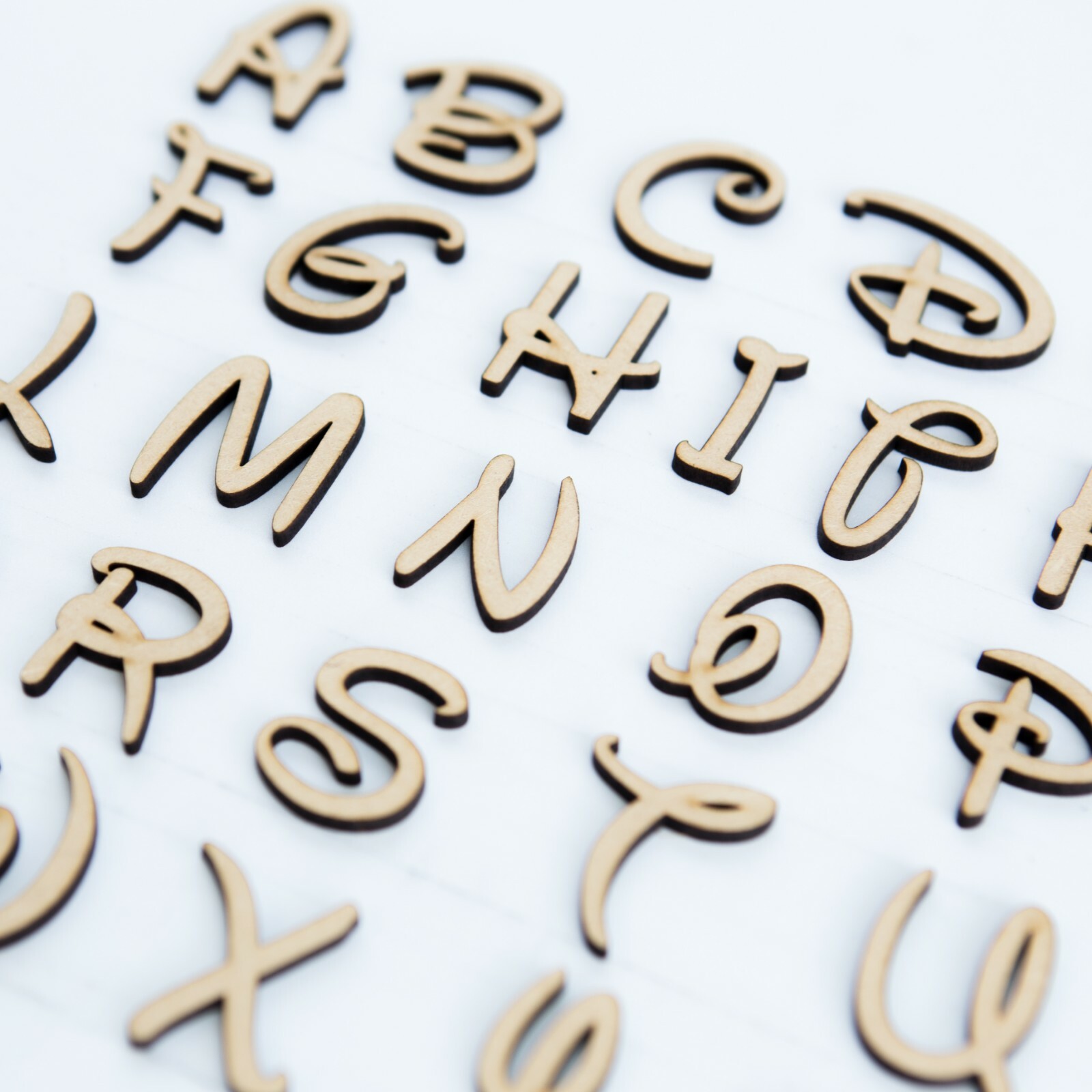 WALTER DISNEY FONT WOODEN MDF LETTERS & NUMBERS IN SIZES 2-3-4-5-6-7-8 ...