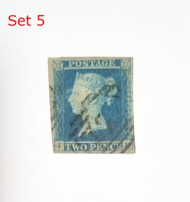 QV 2 Penny blue imperforated GB stamps | eBay UK