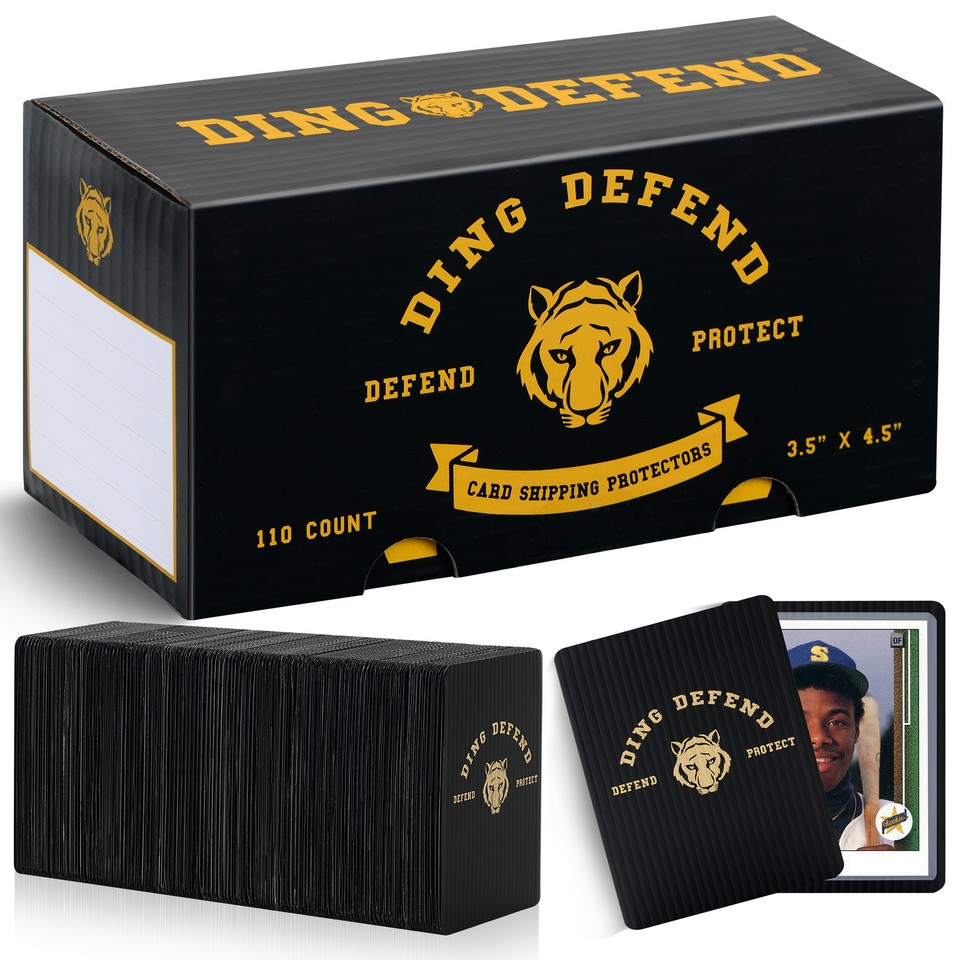 110 Pack Ding Defend Trading Card Shipping Protectors - Tiger Design ...