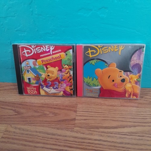 LOT OF 2 DISNEY WINNIE THE POOH CD ROM STORY BOOK AND PRESCHOOL ...