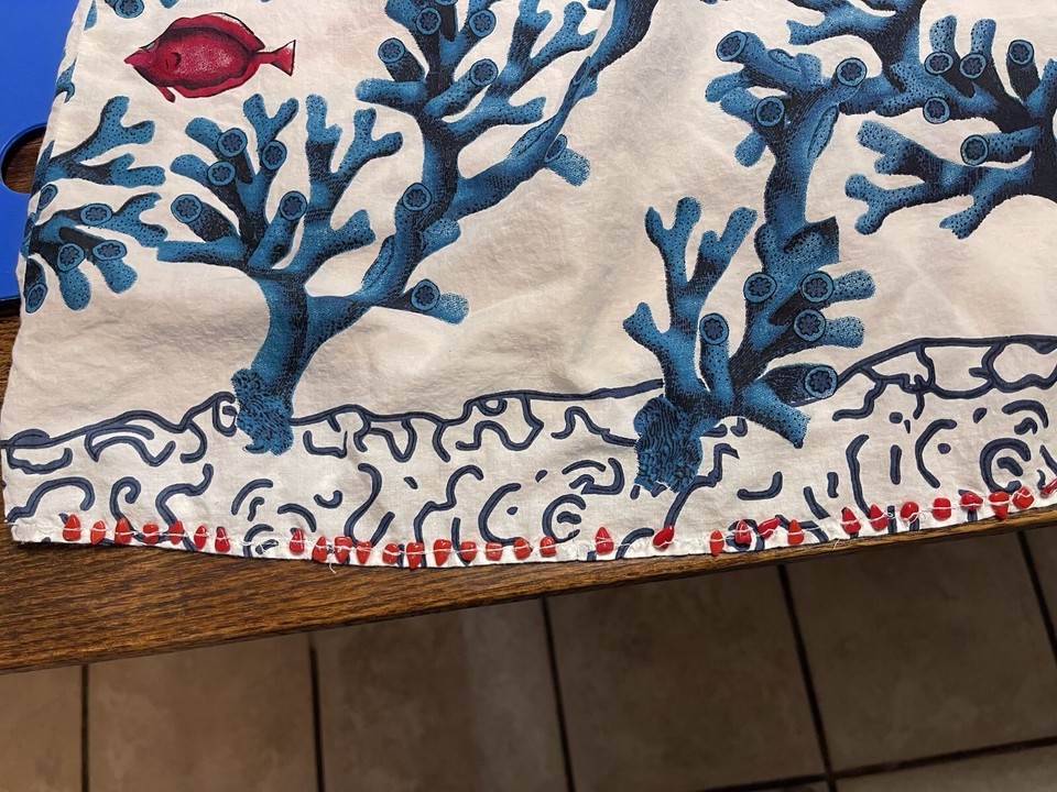 Soft Surroundings Seychelles Fish Coral Tunic Cover-up Dress S See ...