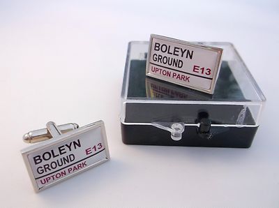 WEST HAM STREET BADGE ROAD SIGN MENS CUFFLINKS GIFT | eBay UK