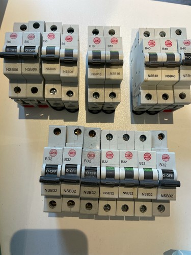 WYLEX NSB SERIES 2 NSB B6 B16 B32 B40 6KA SINGLE POLE MCB'S | eBay