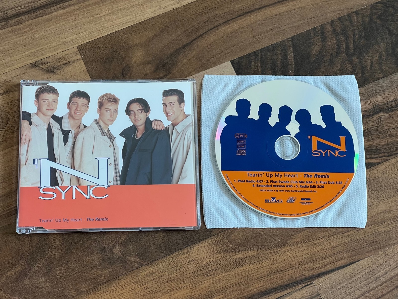 N SYNC NSYNC Tearin Up My Heart - REMIX rare 1997 GERMANY CD single ...