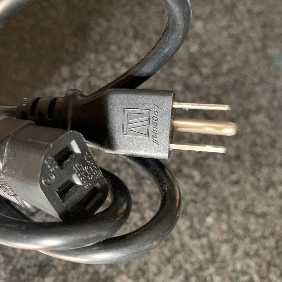 Longwell Black Power Cord Cable Connector 300V E55349 209 10A 126V LB ...