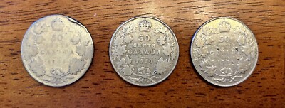 3 Old Canada 50c Coins 1903, 1910 And 1906 | eBay