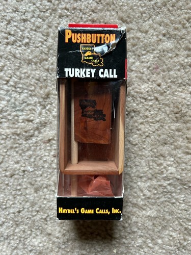 Haydel Push Button Turkey Call Vintage Barely Used In Box | eBay