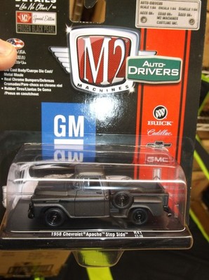M2 1/64 1958 chevrolet apache step side black R41 NIB | eBay