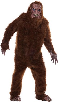 Deluxe Big Foot Sasquatch Brown Animal Fancy Dress Up Halloween Adult ...