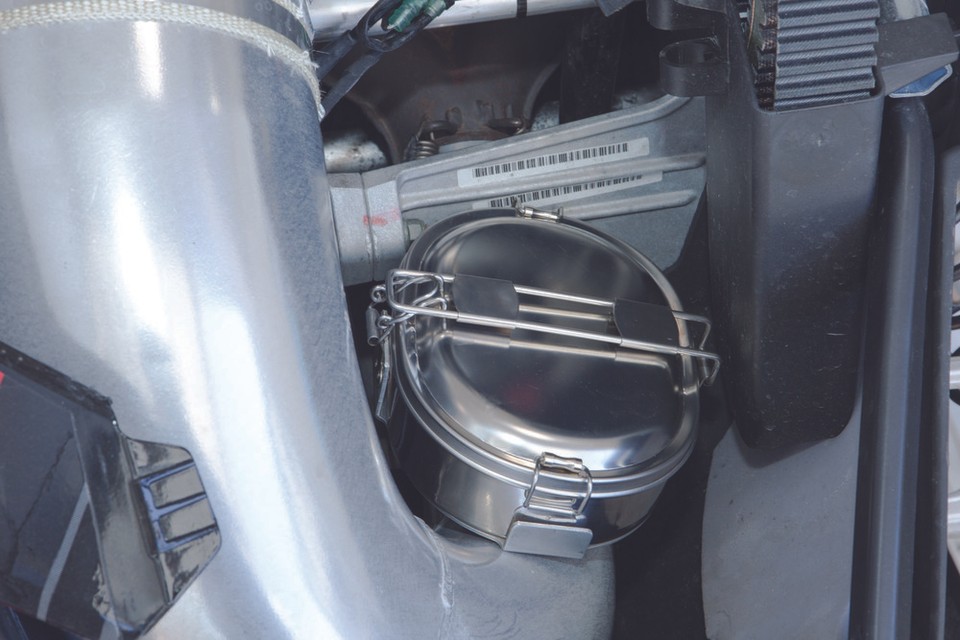 SNOWMOBILE MUFFPOT MUFF POT HOT DOGGER DOG FOOD WARMER EXHAUST COOKER ...