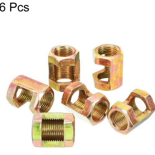 Hex Coupling Nut, 6 Pack Female Thread Connector 3/8-27 (1/8IP) Hex ...
