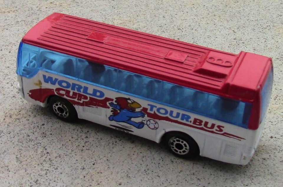 Vintage 1986 Matchbox Ikarus Coach World Cup Tour Bus MINT Loose | eBay
