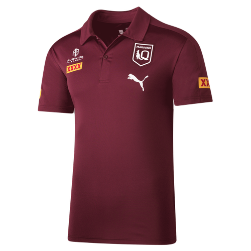 Queensland Maroons QLD Puma State of Origin Polo Burgundy Sizes S-5XL ...