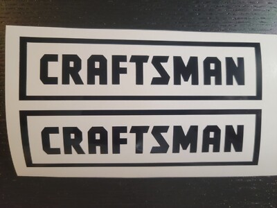 "2 Craftsman Tools Vinyl Decal | 5.5"" W | Black | Glossy | Adhesive ...