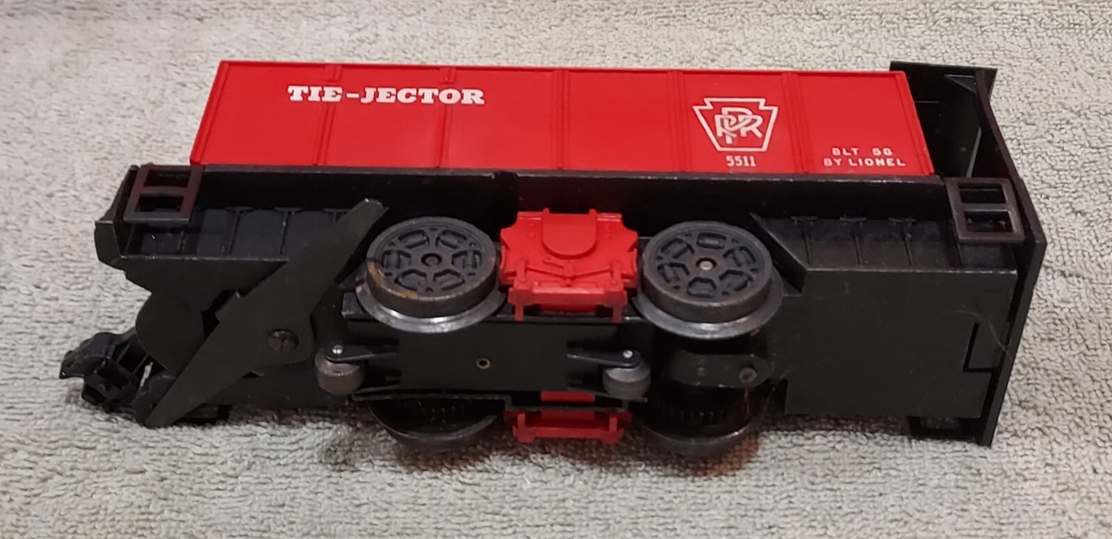Lionel #55 Tie-Jector Car, in original box! motorized, a very nice ...