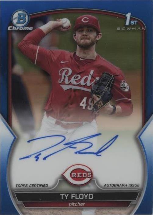 2023 Bowman Draft - Chrome Prospect Autographs Ty Floyd #CDA-TF Blue ...