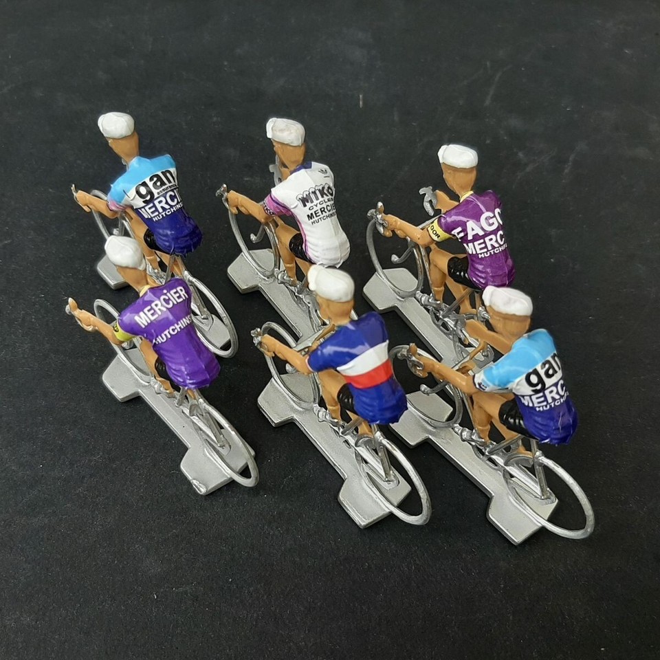 Lot de 6 cyclistes miniatures Raymond Poulidor - Echelle 1/32 - Cycling ...