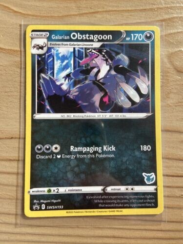 Pokémon TCG Galarian Obstagoon Battle Academy 2022 SWSH193 Regular ...