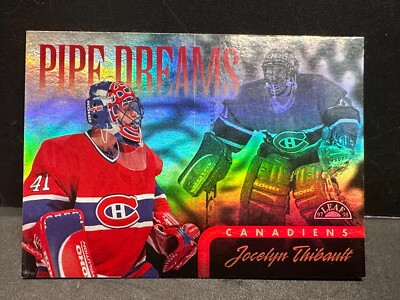 Jocelyn Thibault 1997-98 Leaf Hockey Pipe Dreams Promo /2500 Card #12 ...