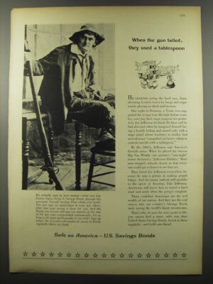 1955 U.S. Savings Bonds Ad - When the gun failed, they used a ...