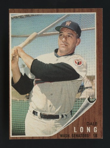 1962 TOPPS BASEBALL DALE LONG #228 WASHINGTON SENATORS EX | eBay