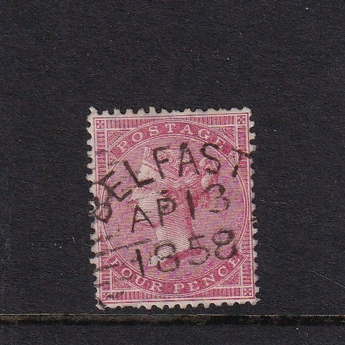GB Belfast 'Spoon' Postmark on 4d (SG 66). Fine Used (t14889) | eBay UK