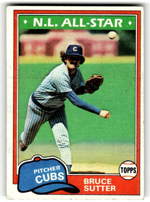 1981 Topps #590 Bruce Sutter | eBay