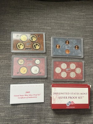 2009 Silver Proof Set U.S. Mint Original Government Packaging OGP COA ...