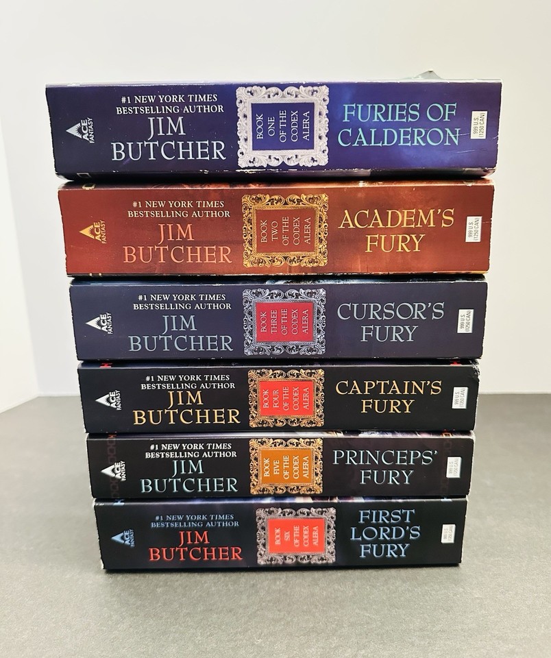 Codex Alera - Jim Butcher - Complete Set Lot Books 1-6 Paperbacks 1 2 3 ...