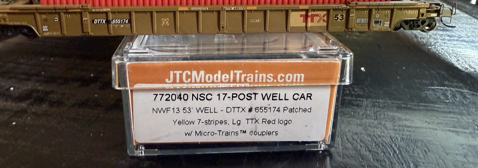 JTC TTX 53' WELL N DTTX PATCH 2 KATO EMP FERROMEX 53' CONTAINERS ALL ...