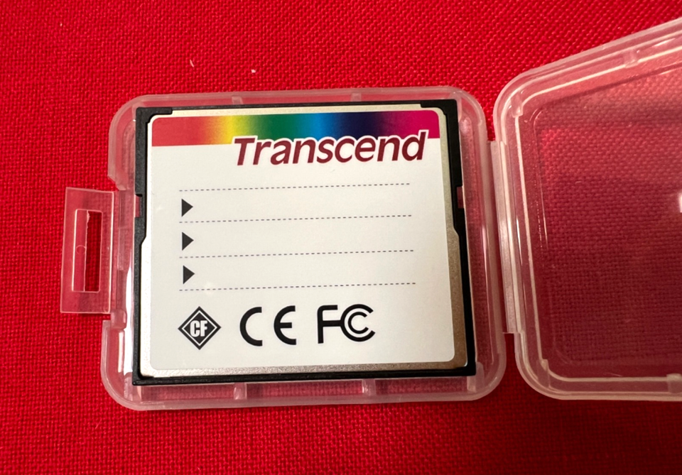 Lot of 6 Transcend 4GB CF 133X CompactFlash Cards 4GB - Used only once ...