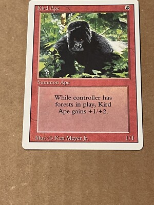1994 Magic The Gathering Revised Edition Kird Ape Mint Condition Never ...