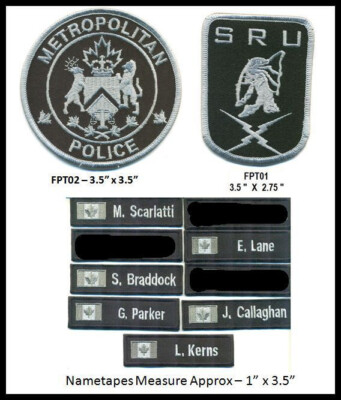 FLASHPOINT T.V. SHOW PATCH SET - FPT01_02 + 6 Name Tapes. | eBay