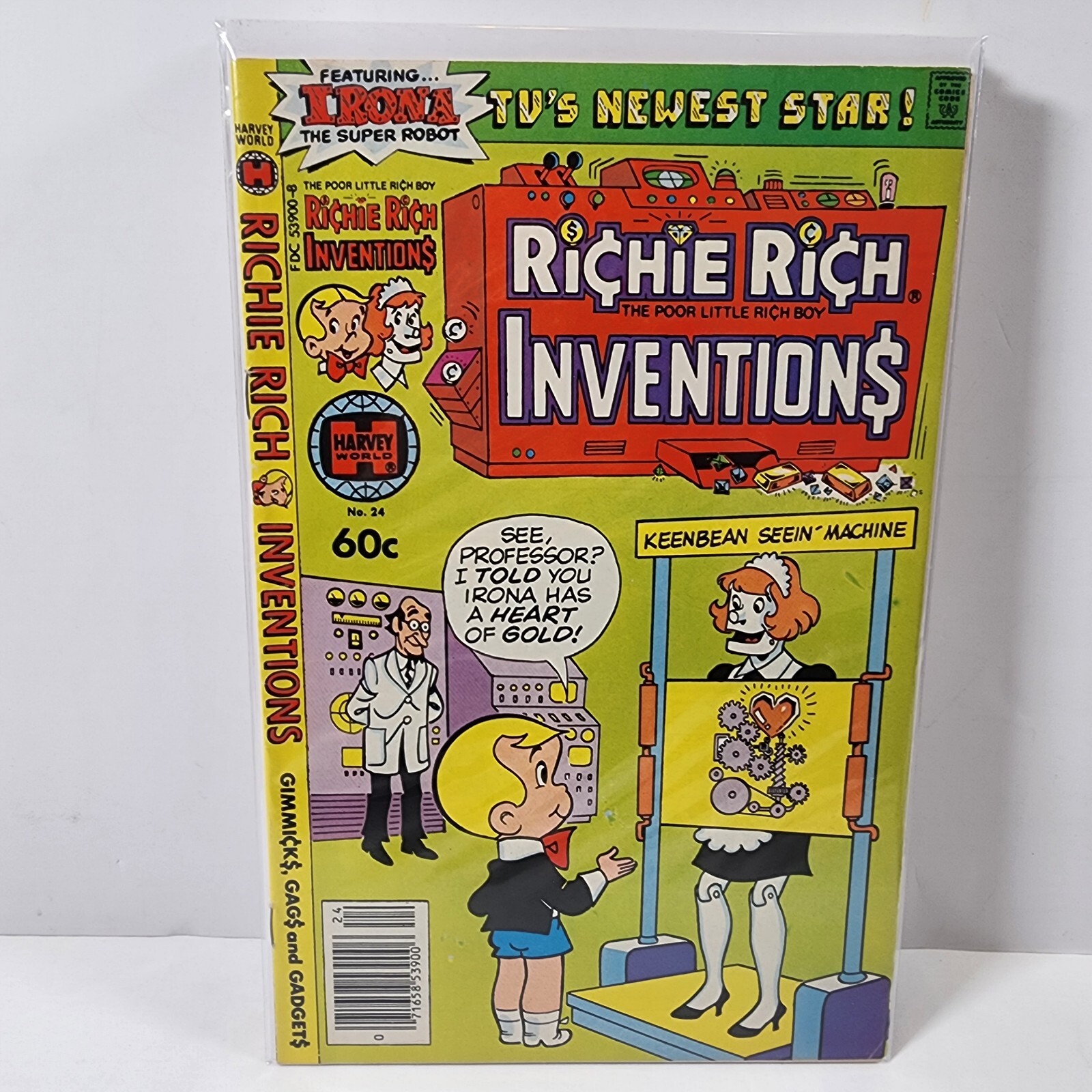 Richie Rich Inventions #24 Harvey World Comics 1980 Featuring IRONA | eBay