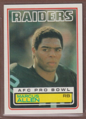 1983 Topps #294 Marcus Allen Rookie - Oakland Raiders - 203🔥🏈🔥 | eBay