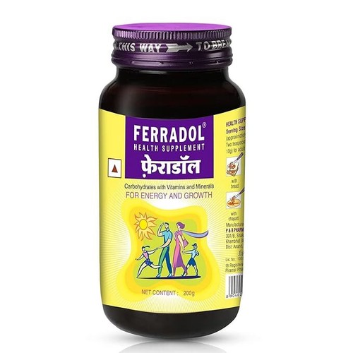 Ferradol Syrup For daily health supplement with Iron, vitamins A, B1 ...