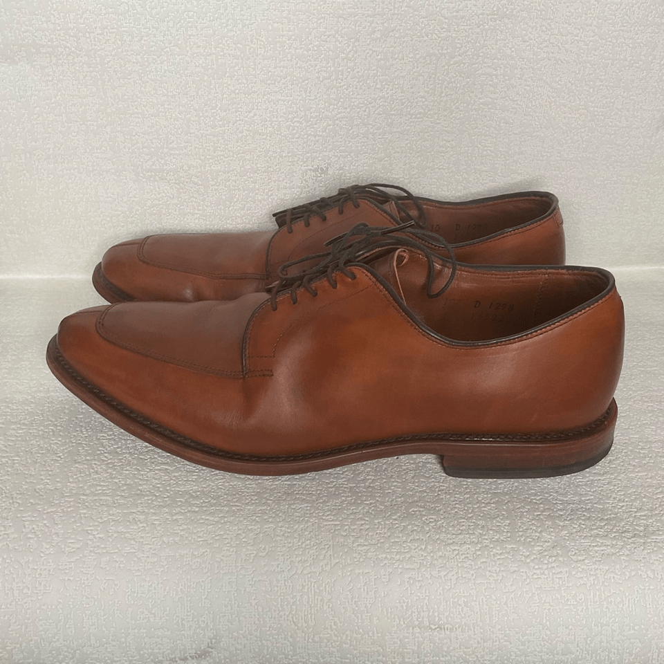 Allen Edmonds Delray Brown Chilly Leather Split Toe Oxford Dress Shoes ...