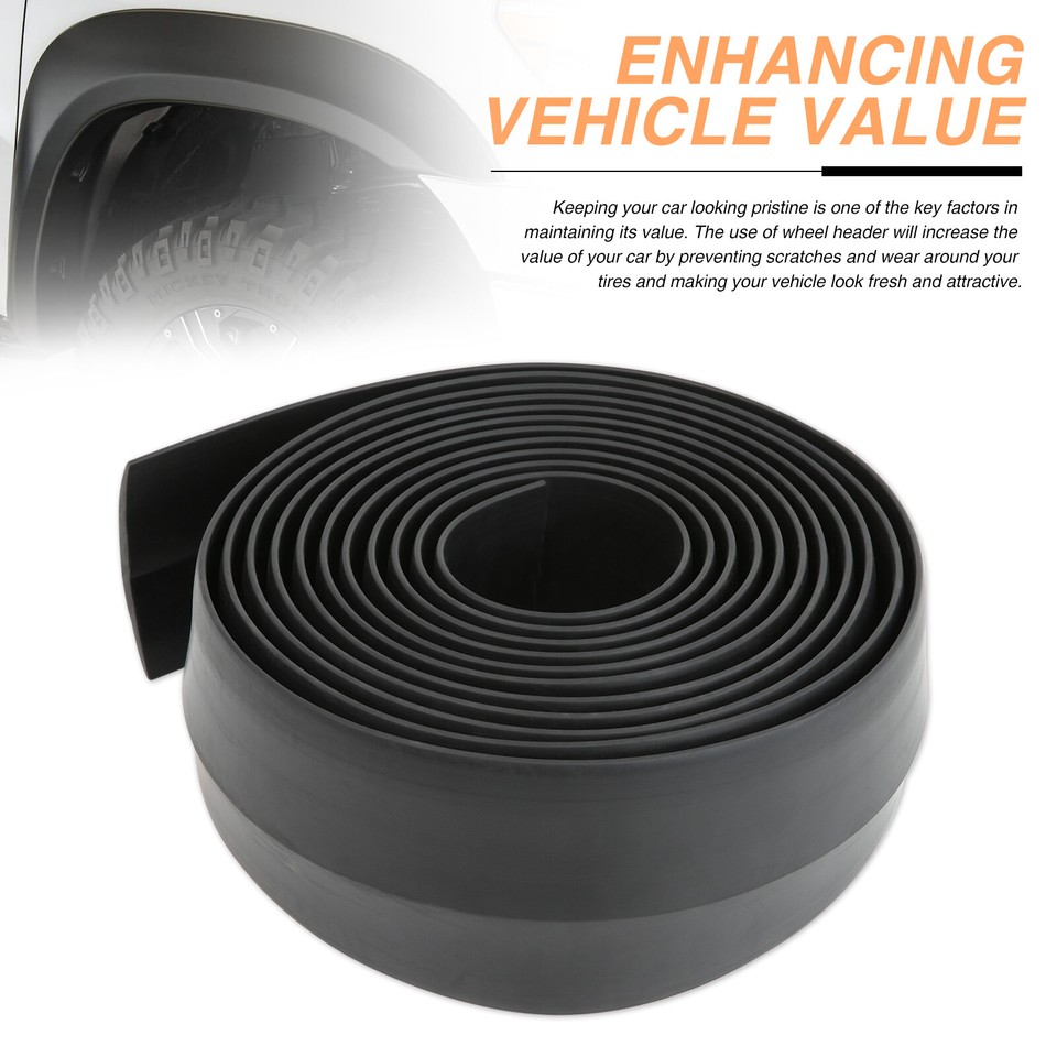 21ft 2" Widebody Universal Fender Flares Flexible Rubber For SUV Truck ...