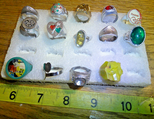 vintage lot plastic gumball vending machine adjustable toy rings #djr16 ...