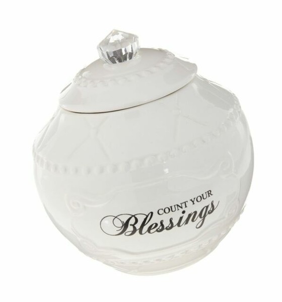 Youngs Ceramic Blessing Jar With 36 Blessings 6.75 Inch for sale online ...
