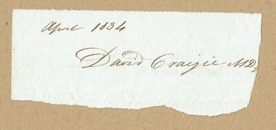 David Craigie, Scottish physician and medical author. Original 1834 ...