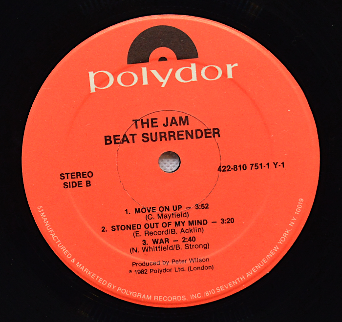 THE JAM ~ Beat Surrender~ 12" VINYL EP 5 TRACK SINGLE ~ Orig 1982 U.S ...
