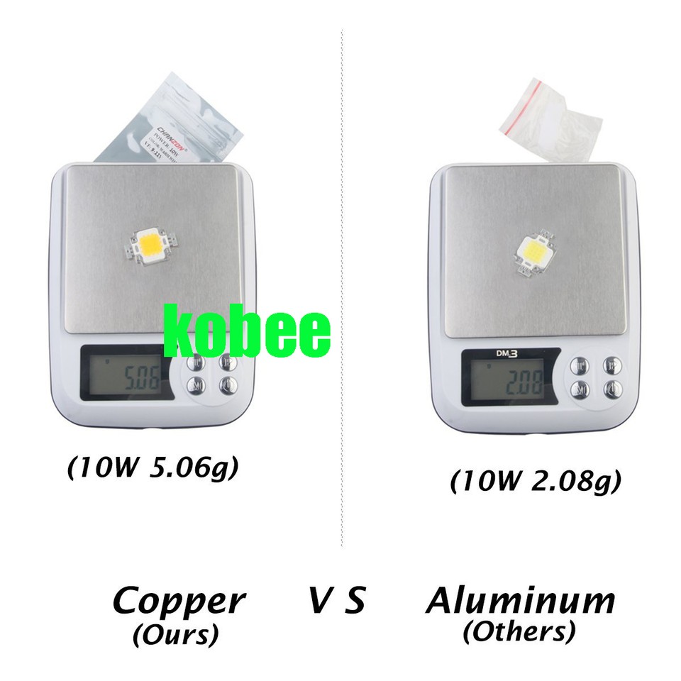High Power LED Chip 10W Natural Cool Warm White Red Blue Green UV RGB ...