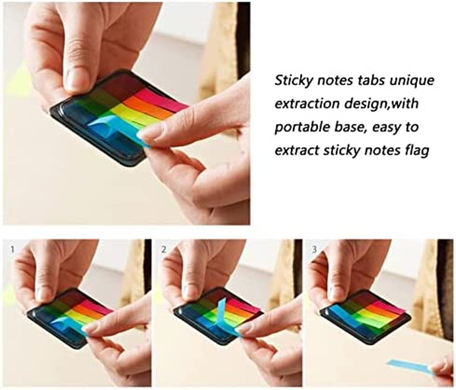 300PCS Sticky Index Tabs Transparent Sticky Page Markers Notes Book ...